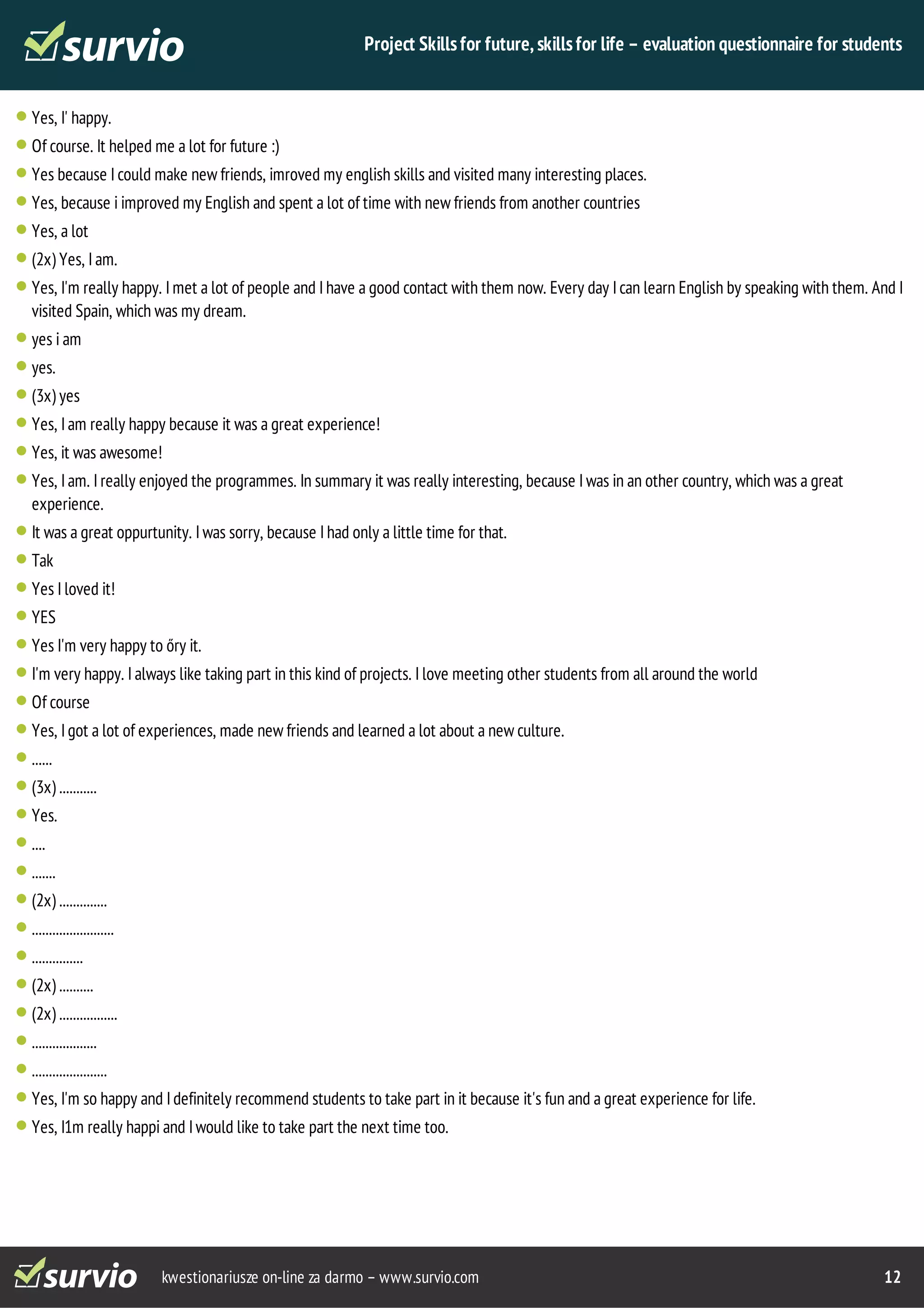 Project skills-for-future-skills-for-life-evaluation-questionnaire-for ...