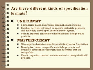 Project Specifications | PPT