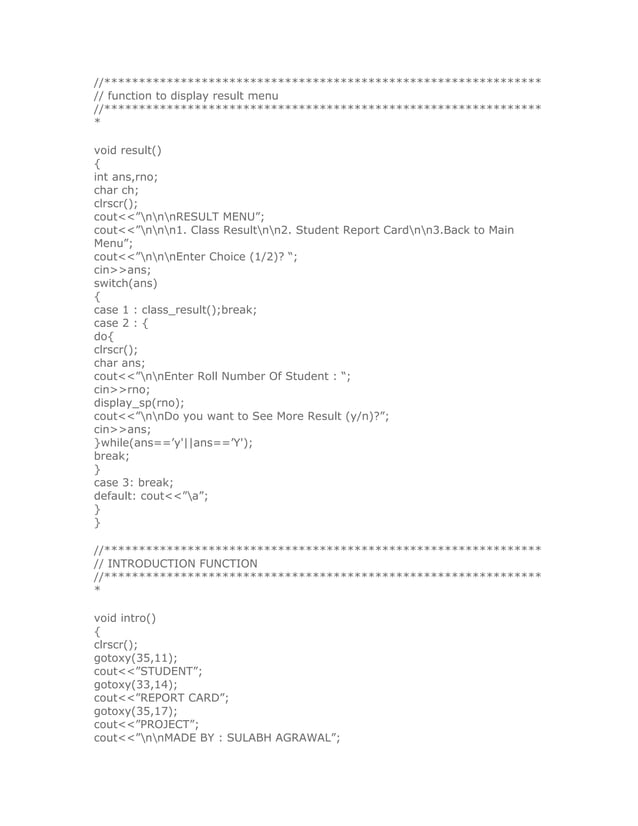 ~ Project-student report-card.cpp[1] | PDF
