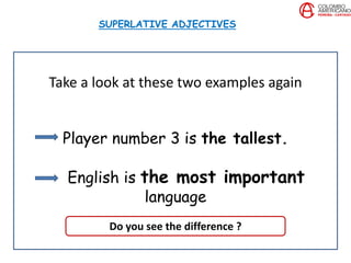 C7 U10 Project superlative adjectives. - | PPTX