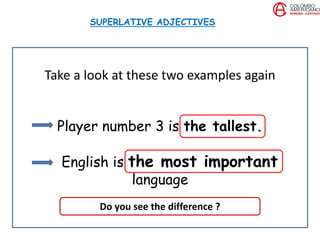 C7 U10 Project superlative adjectives. - | PPTX