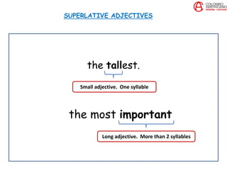 C7 U10 Project superlative adjectives. - | PPTX