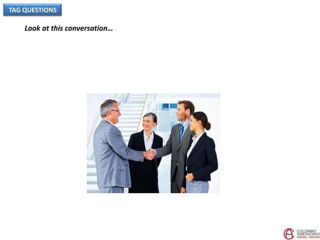 Course 12-Unit 1: Tag questions | PPT