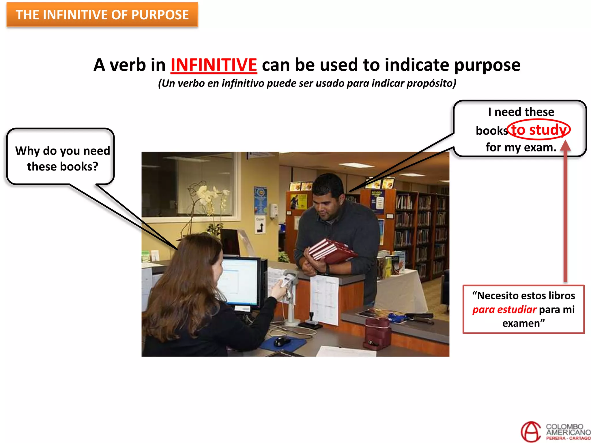 Course 10-Unit 9: The infinitive of purpose | PPTX