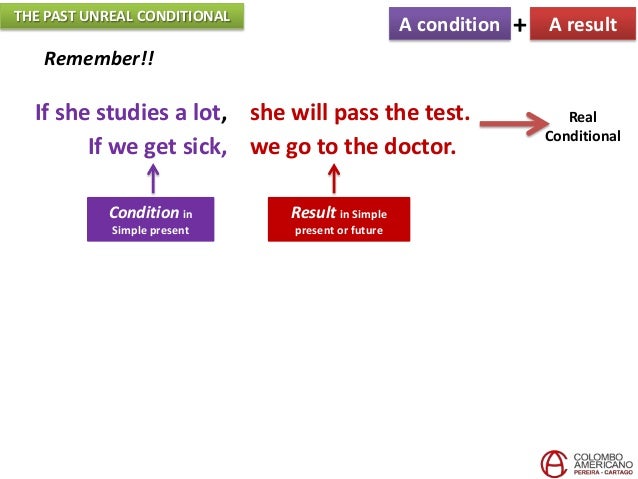Project the past unreal conditional.