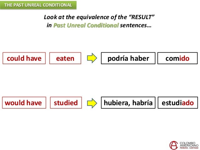 Project the past unreal conditional.
