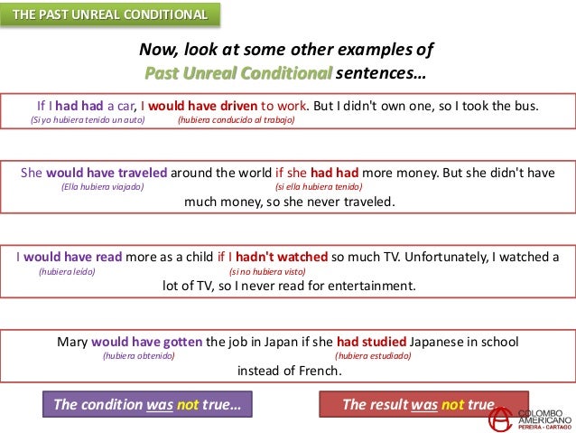 C14 U8 Project the past unreal conditional.