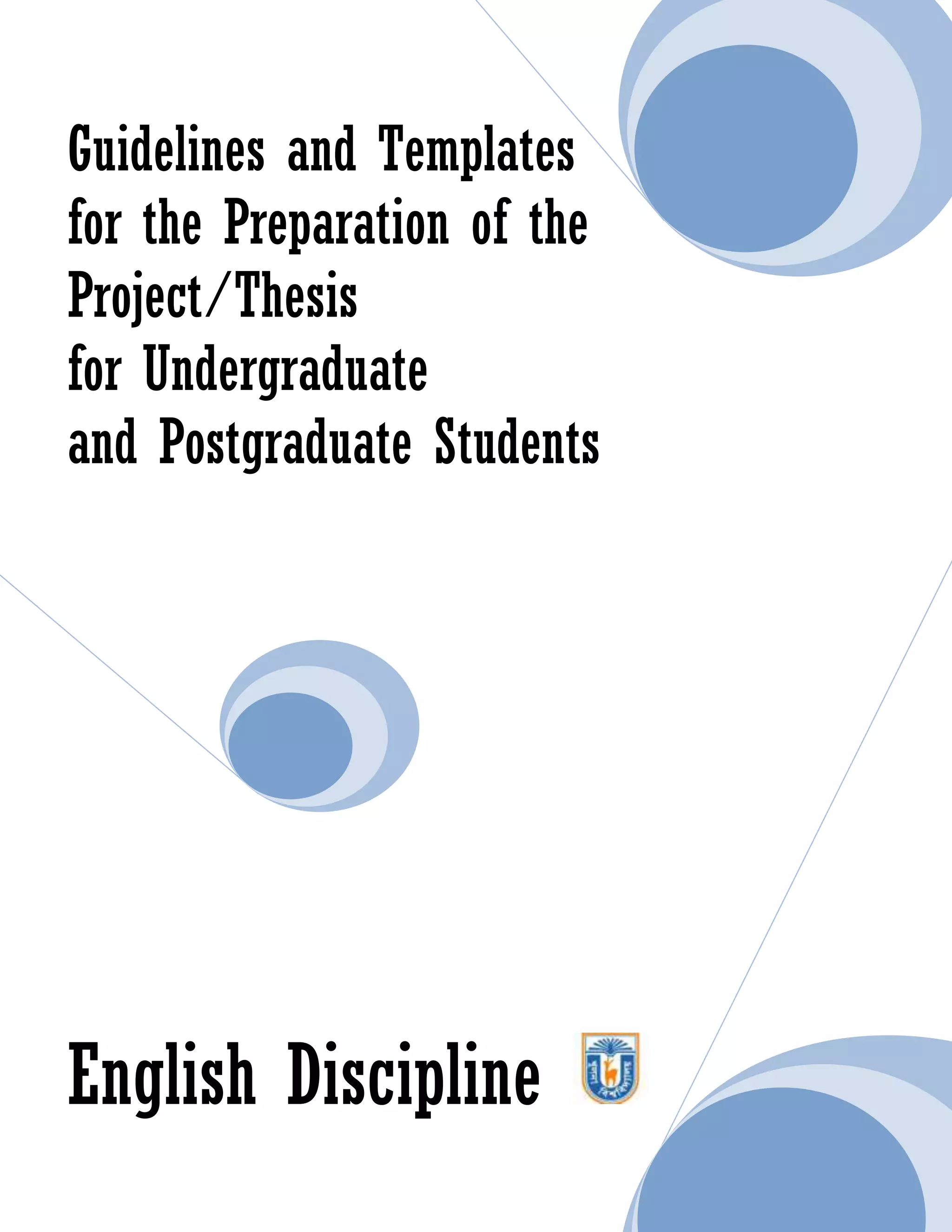 Project-Thesis-Guidelines | PDF