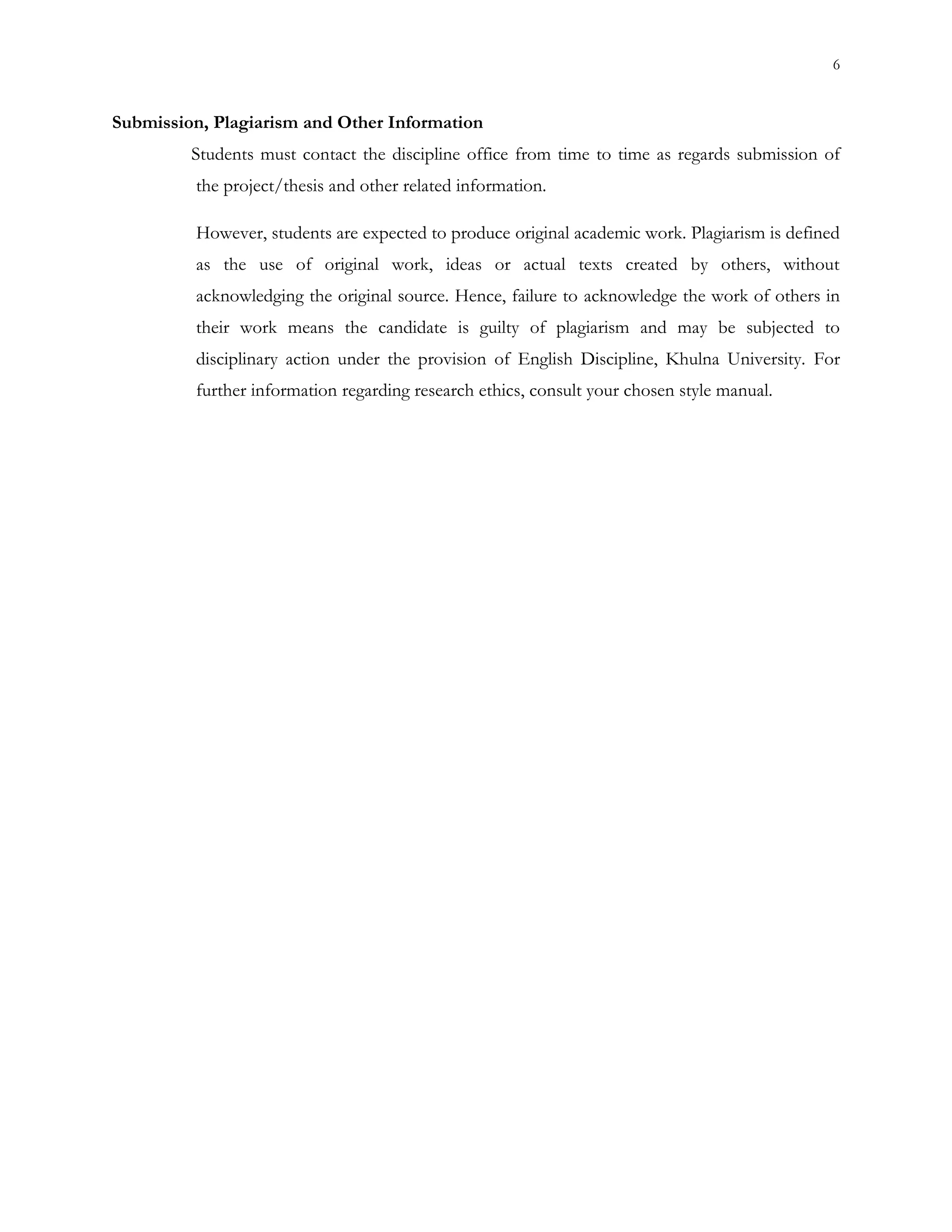 Project Thesis Guidelines Pdf