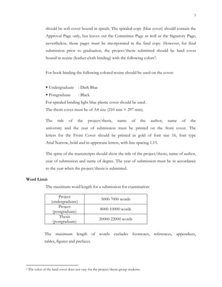 Project-Thesis-Guidelines | PDF | Postgraduate Education | College ...