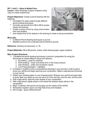 Project value still life | PDF