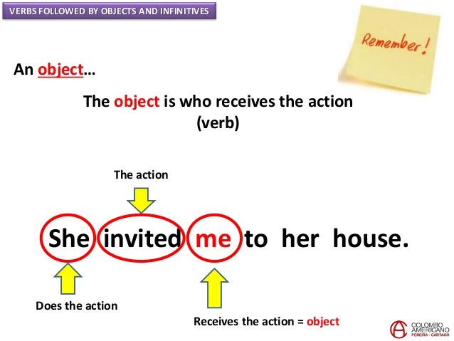 C14 U9 Project verbs followed by objects and infinitives.