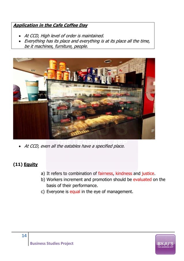 Project work-principles-of-management for class 12 | PDF