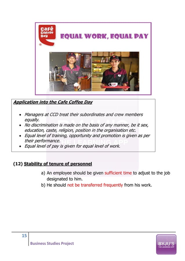 Project work-principles-of-management for class 12 | PDF