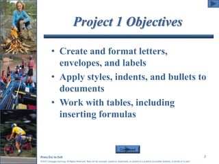 Project 01 Tutorial power point | PPTX