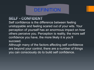HOW CREATE OUR IMAGE TO BUILT OUR SELF CONFIDENT | PPTX