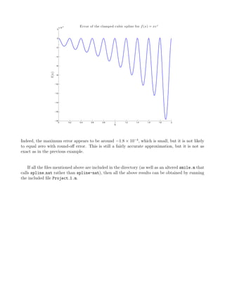 Natural and Clamped Cubic Splines | PDF