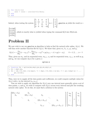Natural and Clamped Cubic Splines | PDF