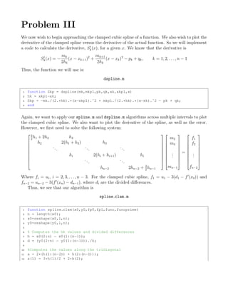 Natural and Clamped Cubic Splines | PDF