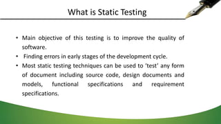 Static Testing | PPT
