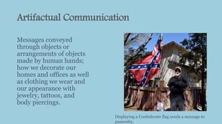 Nonverbal Communication: Artifactual (chapter 4) | PPTX