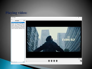 Designing of Video Player with Python | PPSX | Home Entertainment ...