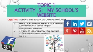 Project 1. week 1 english | PPT