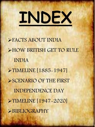 SAGA OF INDIAN TIMELINE | PPTX