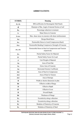 PROJECT 1-ANALYSIS AND DESIGN OF MULTI STORIED BUILDING PROJECT.docx
