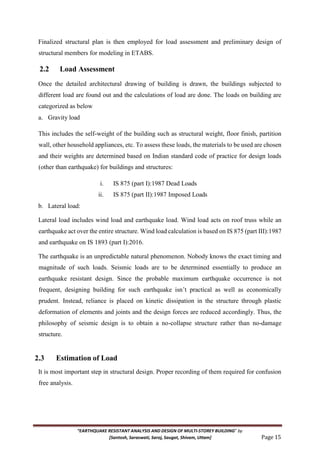 PROJECT 1-ANALYSIS AND DESIGN OF MULTI STORIED BUILDING PROJECT.docx