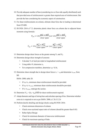 PROJECT 1-ANALYSIS AND DESIGN OF MULTI STORIED BUILDING PROJECT.docx