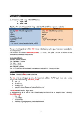 Project 1 cube | PDF