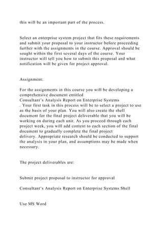 Project #1-Note all projects must be in seperate microsoft word.docx