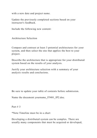 Project #1-Note all projects must be in seperate microsoft word.docx