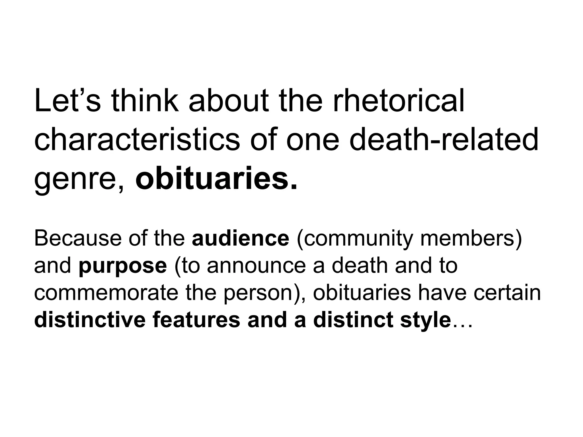 What Are Genres, and How Are They Rhetorical? | PPT