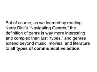 What Are Genres, and How Are They Rhetorical? | PPT