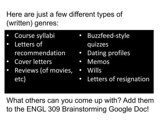 What Are Genres, and How Are They Rhetorical? | PPT