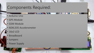 IoT based Tracking System | PPT