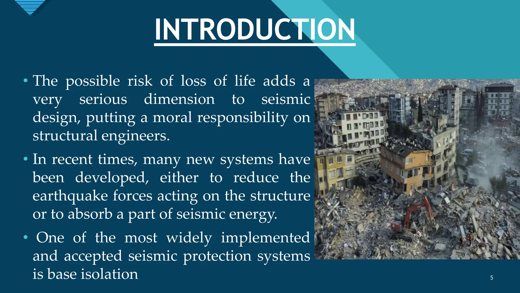Base isolation method System for Multi storey Building | PPT