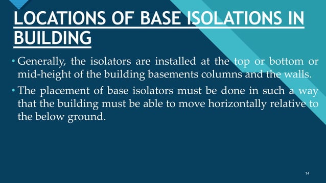 Base isolation method System for Multi storey Building | PPT