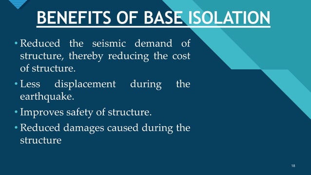 Base isolation method System for Multi storey Building | PPT
