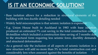 Base isolation method System for Multi storey Building | PPT