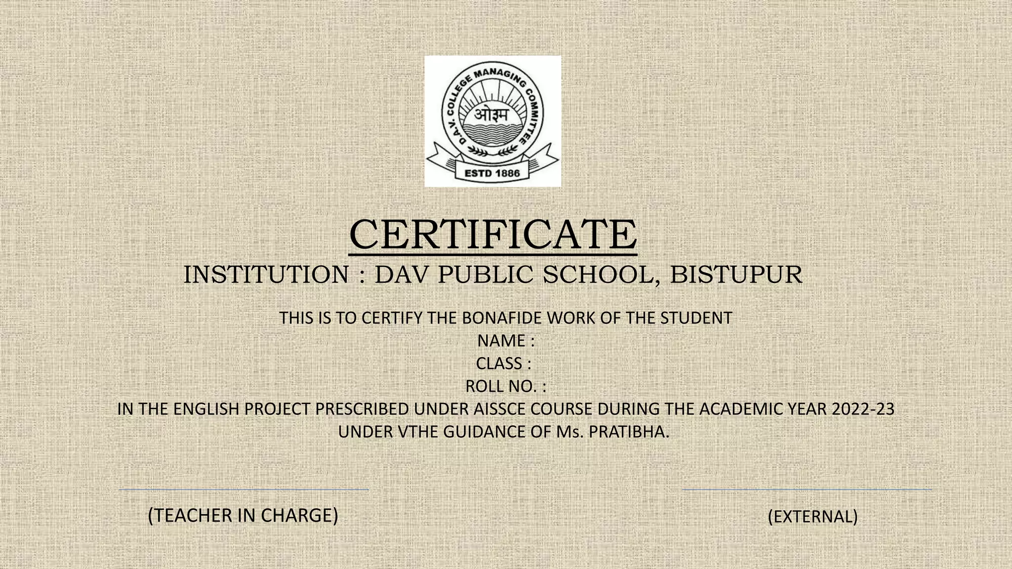 English Project class 12 | PPTX