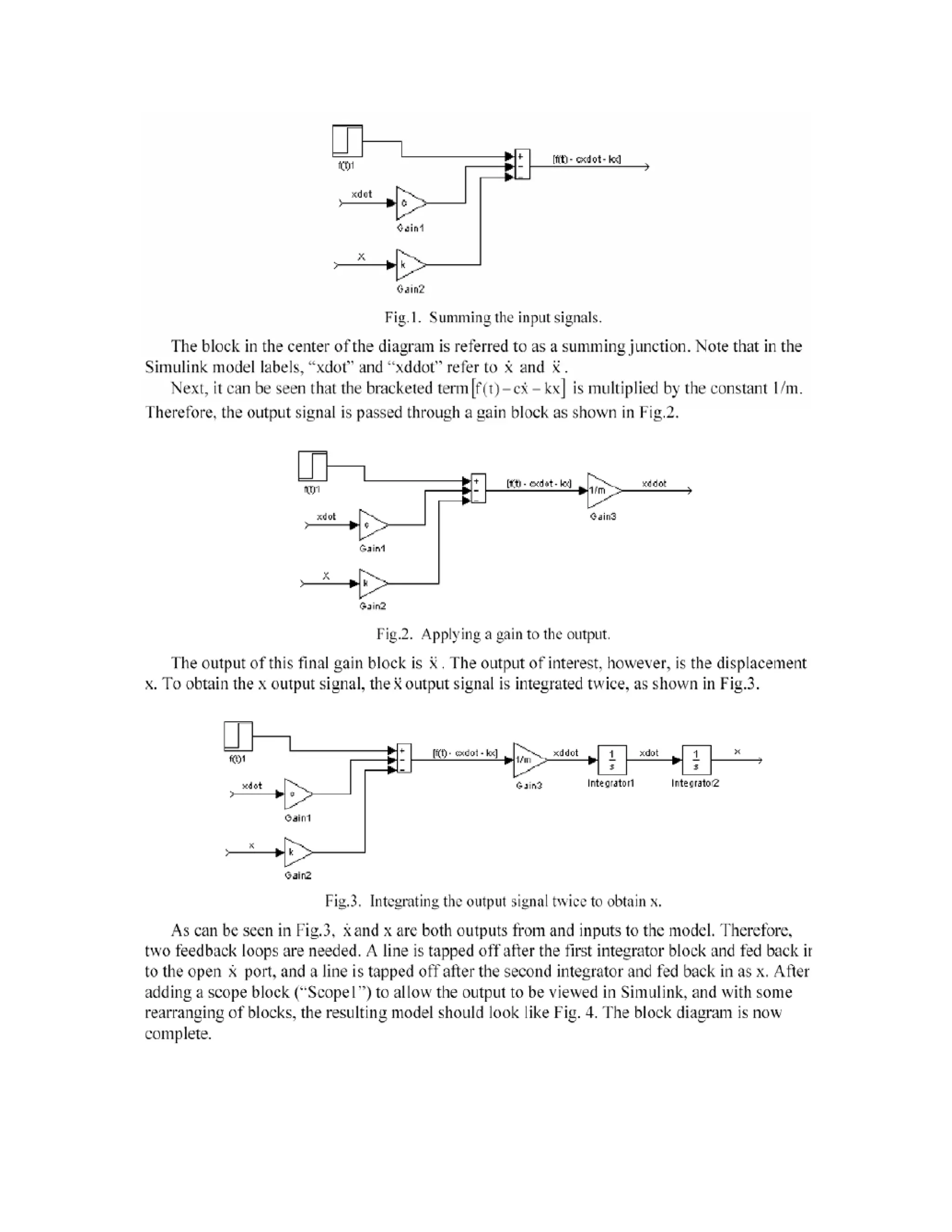 modelling and simulation of second order mechanical system | DOC