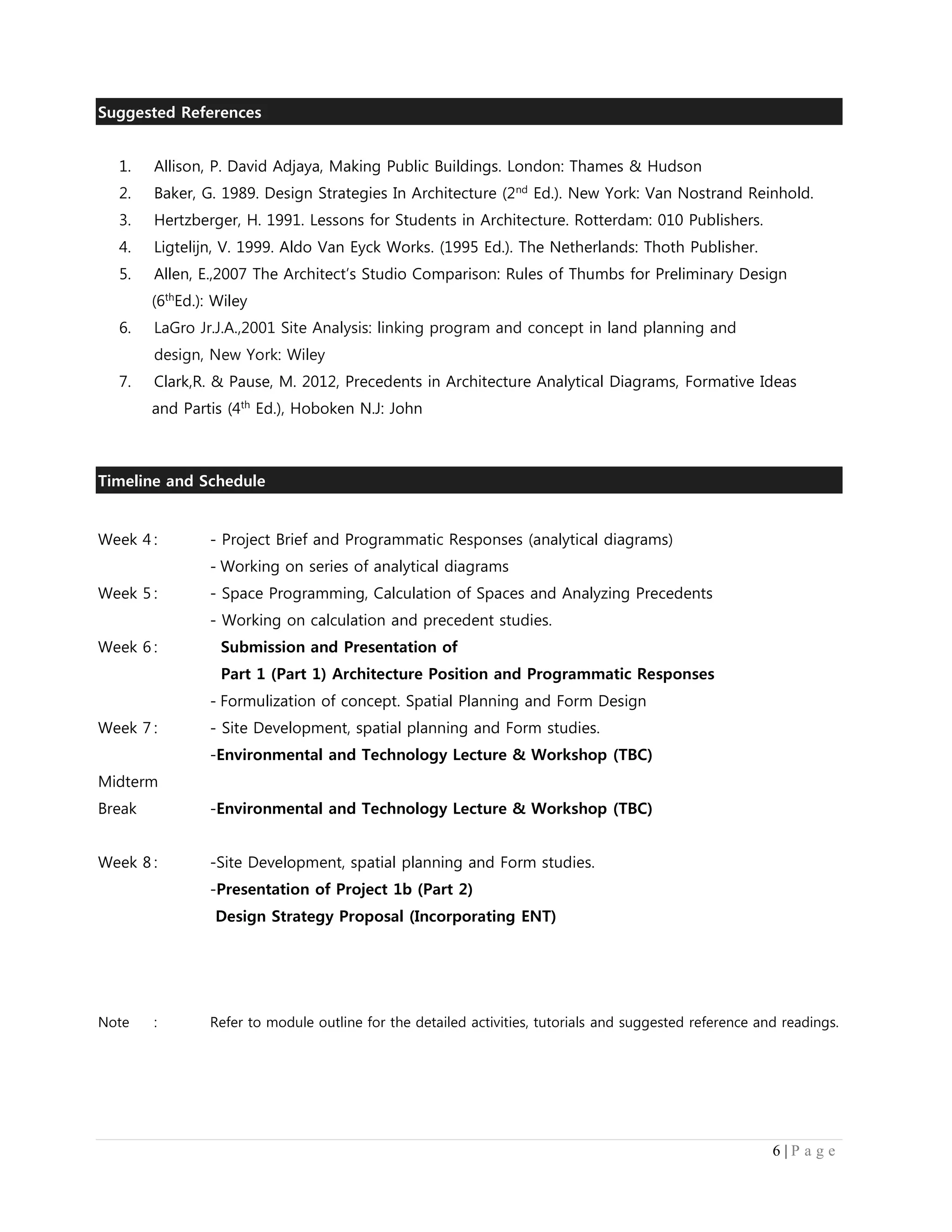 SEM 6 : STUDIO PROJECT 1B | PDF