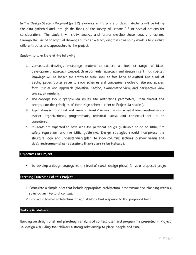 SEM 6 : STUDIO PROJECT 1B | PDF