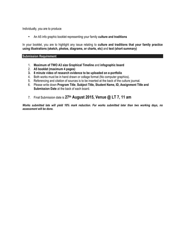 C&C Project 1 brief | PDF