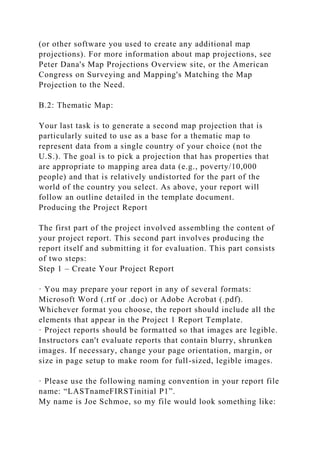 Project 1 Plotting Coordinates and Projections[Your Name]Pa.docx