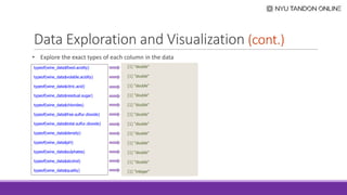 Predicting Wine Quality Using Different Implementations of Decision Tree Algorithm in R | PPTX ...