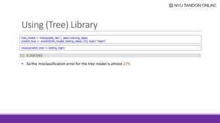 Predicting Wine Quality Using Different Implementations of Decision Tree Algorithm in R | PPTX